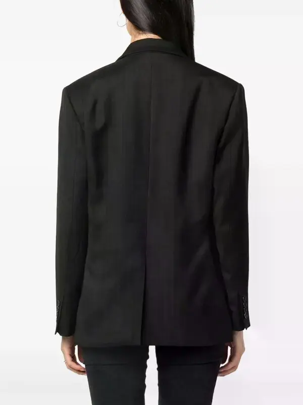 MSGM Notched Lapel Single-breasted Blazer