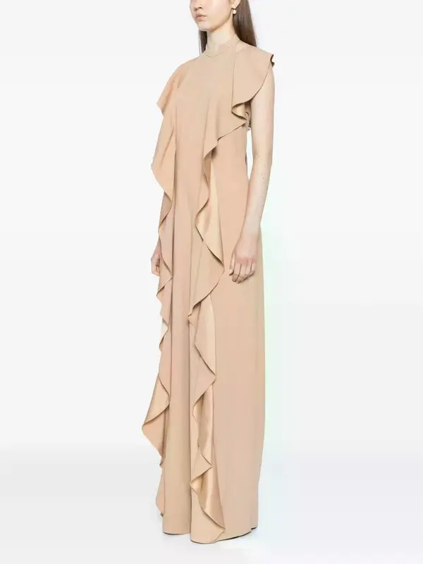 Alberta Ferretti Drape Jumpsuit - Neutrals