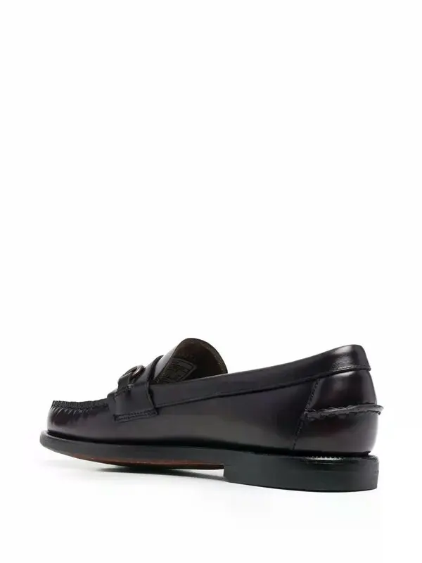 SEBAGO Horsebit Detail Leather Loafers
