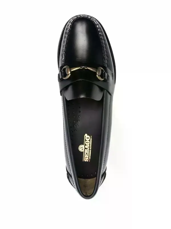 SEBAGO Horsebit Detail Leather Loafers