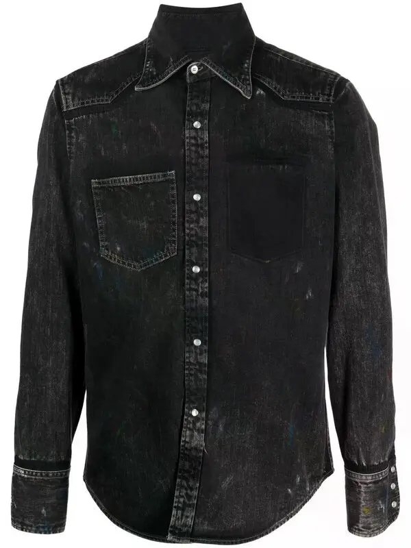MAISON MARGIELA Press-stud Fastening Jacket - Black