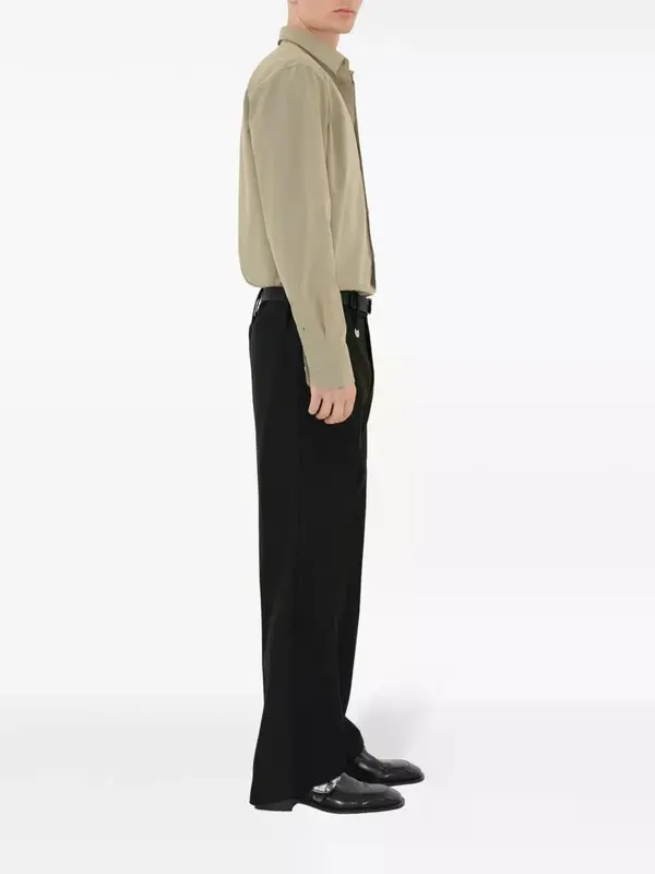 Burberry Edk-embroidered Cotton Shirt