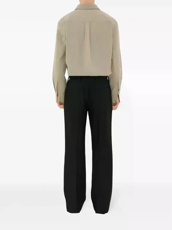 Burberry Edk-embroidered Cotton Shirt