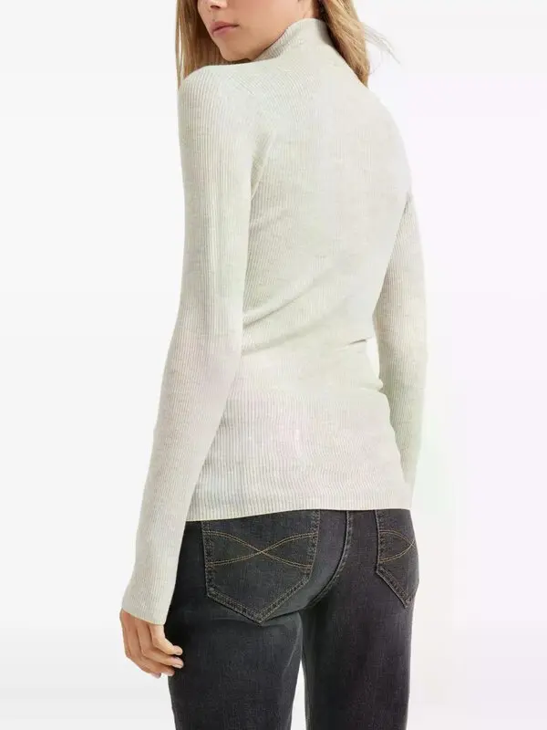 Brunello Cucinelli Monili Chain Half-zip Jumper - Neutrals
