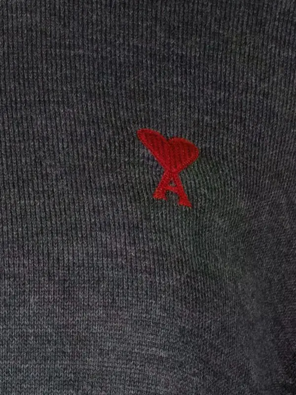 AMI Paris Virgin Wool Turtle Neck Jumper