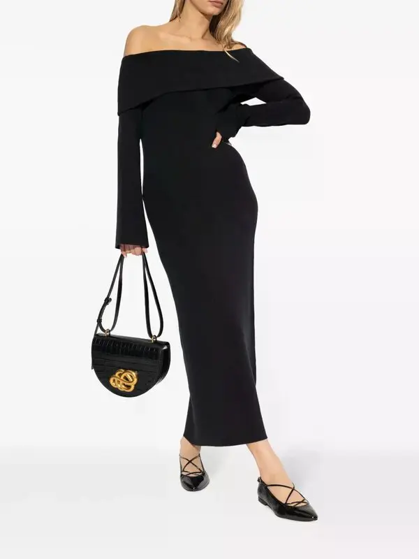 BY MALENE BIRGER Off-shoulder Maxi Dress With Extra-long Sleeves