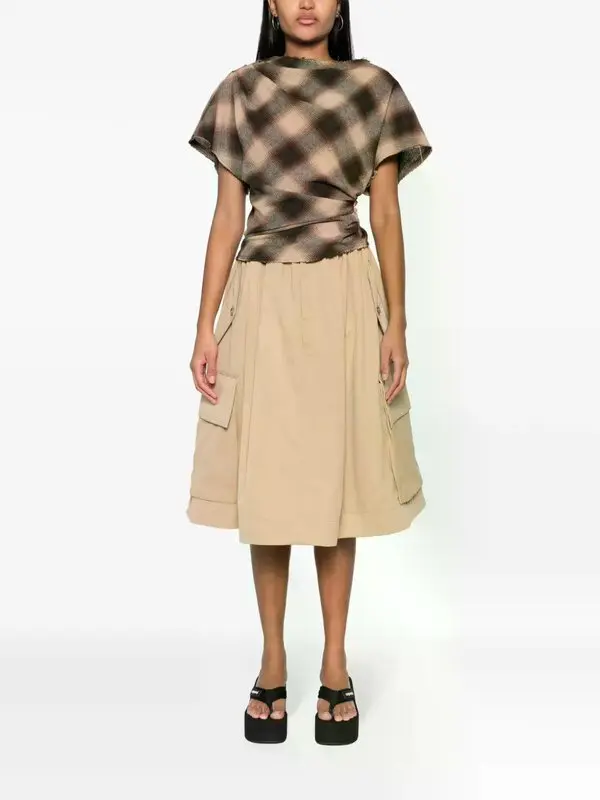 Moschino Cotton Cargo Skirt - Neutrals