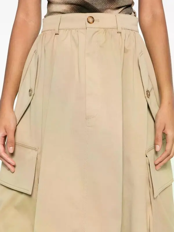 Moschino Cotton Cargo Skirt