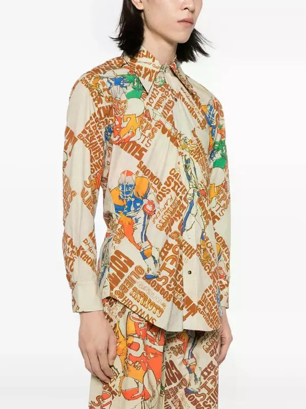 ERL Graphic-print Cotton Shirt