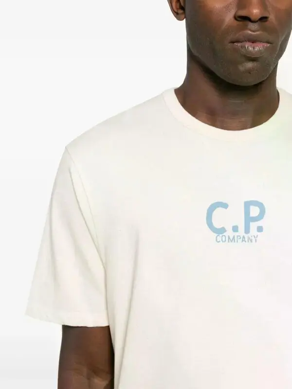 C.P. COMPANY Logo-print Cotton T-shirt