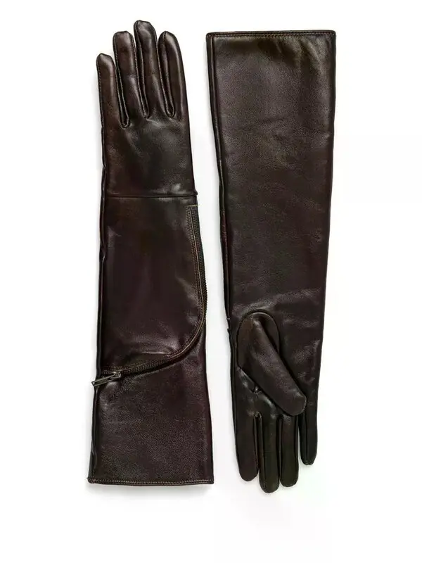 GESTUZ Leather Gloves - Brown