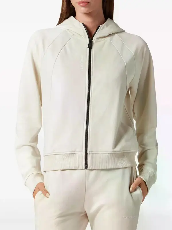 PLEIN SPORT Zip-up Hooded Jacket