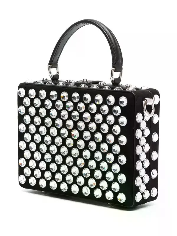 Dolce & Gabbana Rhinestone Embellished Hard Box Bag