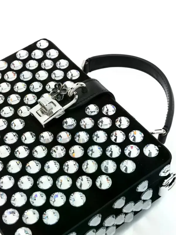 Dolce & Gabbana Rhinestone Embellished Hard Box Bag