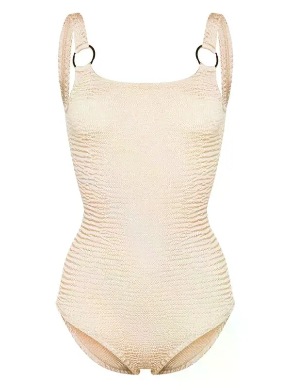 PARAMIDONNA Sophia Sugar Crinkled Swimsuit - Neutrals
