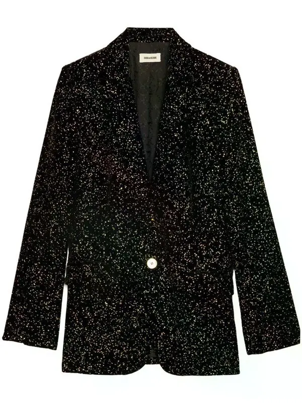 Zadig&Voltaire Valse Single-breasted Blazer - Black