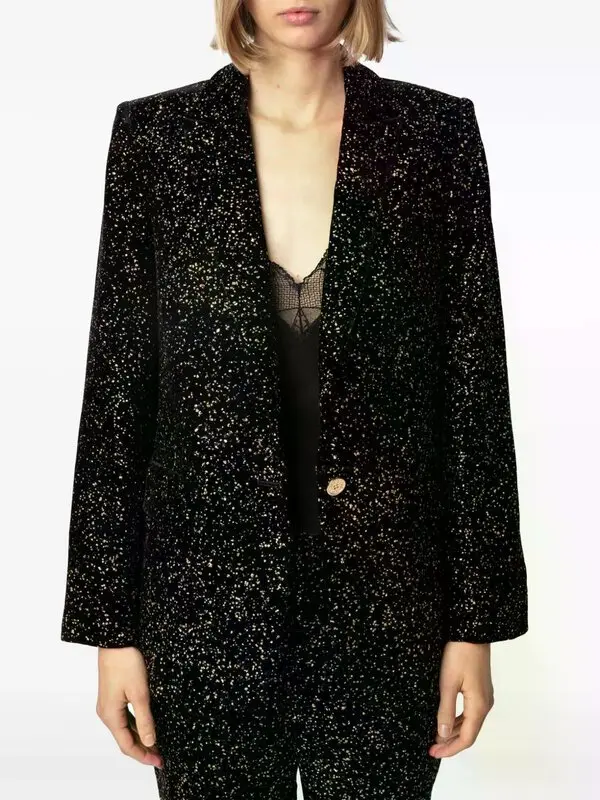 Zadig&Voltaire Valse Single-breasted Blazer - Black