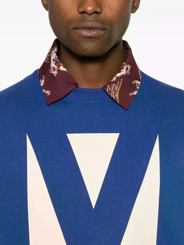 Valentino Garavani Chez-print Sweatshirt - Blue