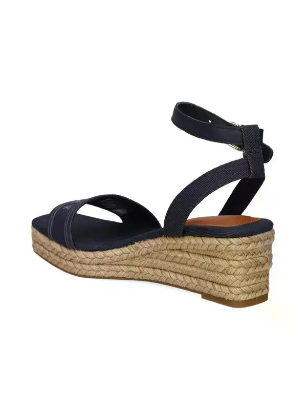 Tommy Hilfiger Wedge-heeled Espadrilles With Buckle Fastening