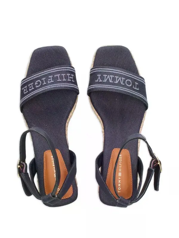 Tommy Hilfiger Wedge-heeled Espadrilles With Buckle Fastening