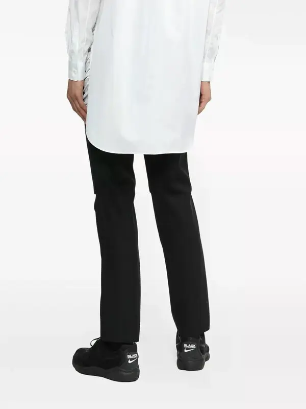 Comme Des Garçons Strap-detail Straight-leg Trousers