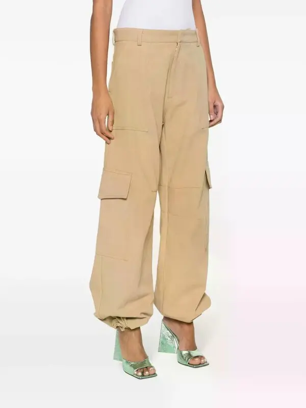Moschino Embroidered Cargo Palazzo Pants