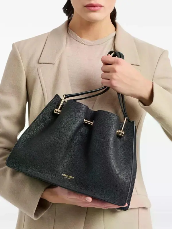 Giorgio Armani Leather Tote Bag