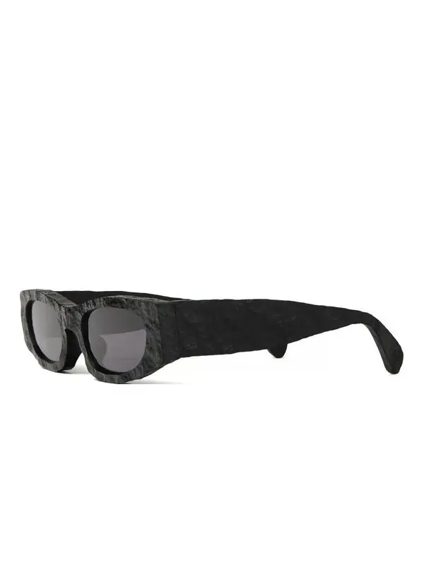 Camper Textured Rectangle Sunglasses - Black