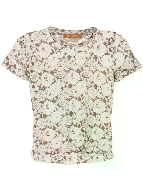 REJINA PYO Adina Short-sleeve T-shirt - Brown