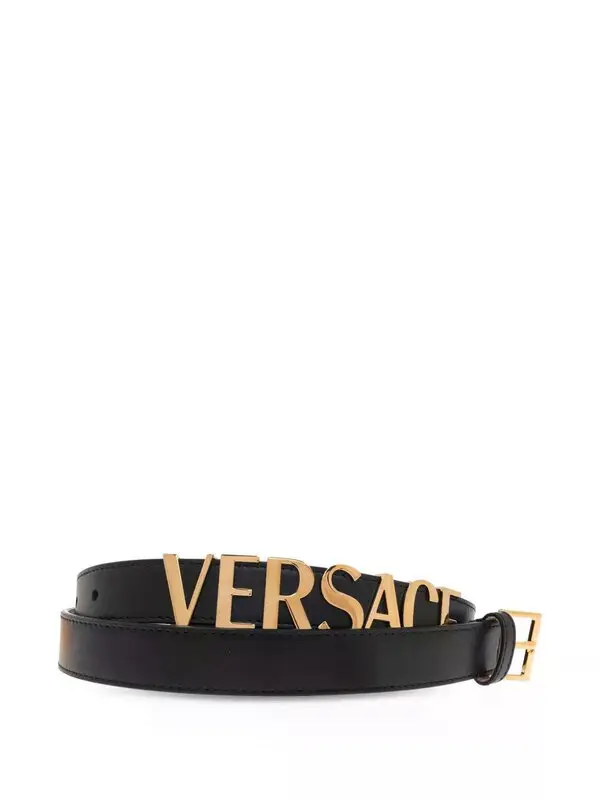 Versace Leather Belt - Black