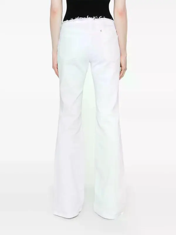 Givenchy Raw-cut Detail Low-rise Flared Jeans
