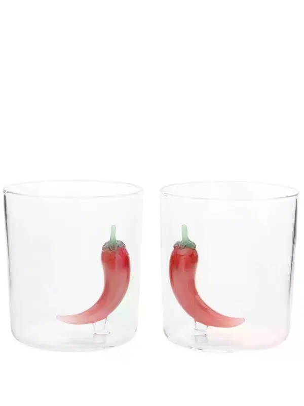 MAISON BALZAC X Browns Picante Cocktail Glasses - Red