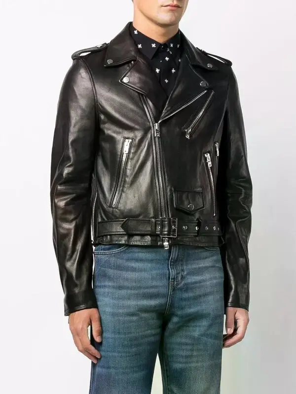 Amiri Leather Biker Jacket