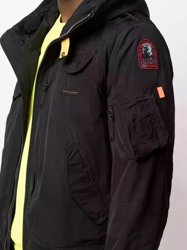 PARAJUMPERS Logo Patch Hooded Jacket