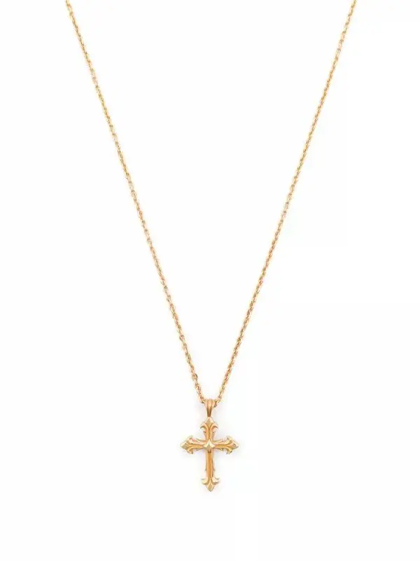 Emanuele Bicocchi Fleury Cross Pendant Necklace - Gold
