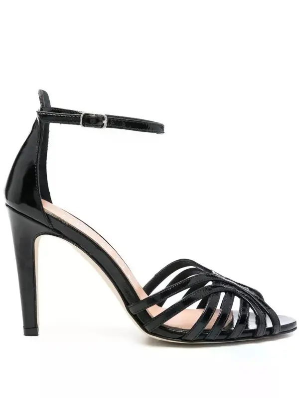 THE SELLER 100mm High Heel Leather Sandals
