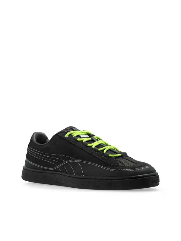 PUMA Suede Trainers With Mesh Panelling