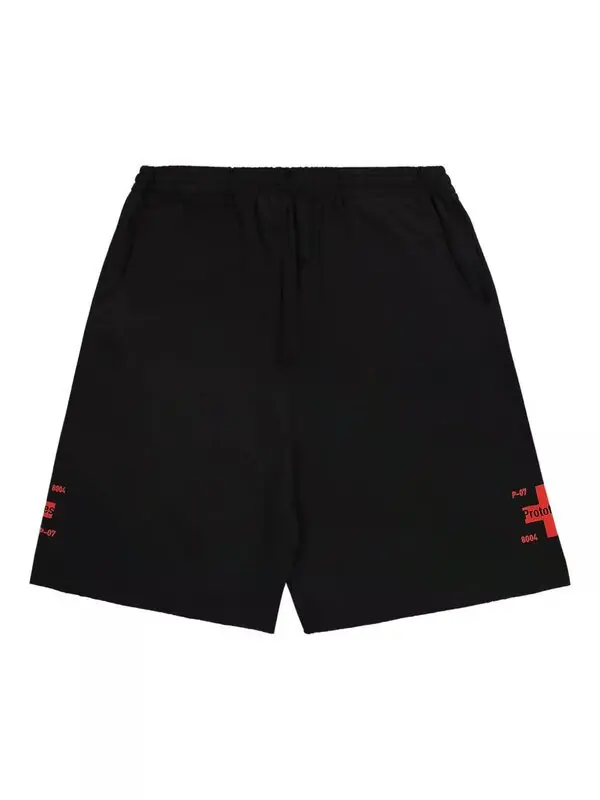 PROTOTYPES Bermuda Shorts With Logo Print