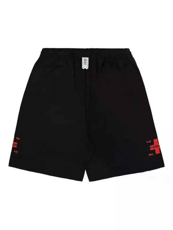 PROTOTYPES Bermuda Shorts With Logo Print