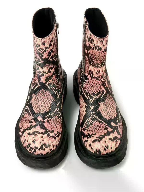 Camper Vamonos Boots With Side Zip - Pink
