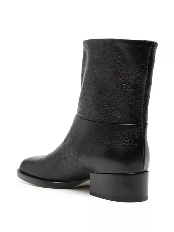 Dear Frances Square-toe Calf Leather Ankle Boots