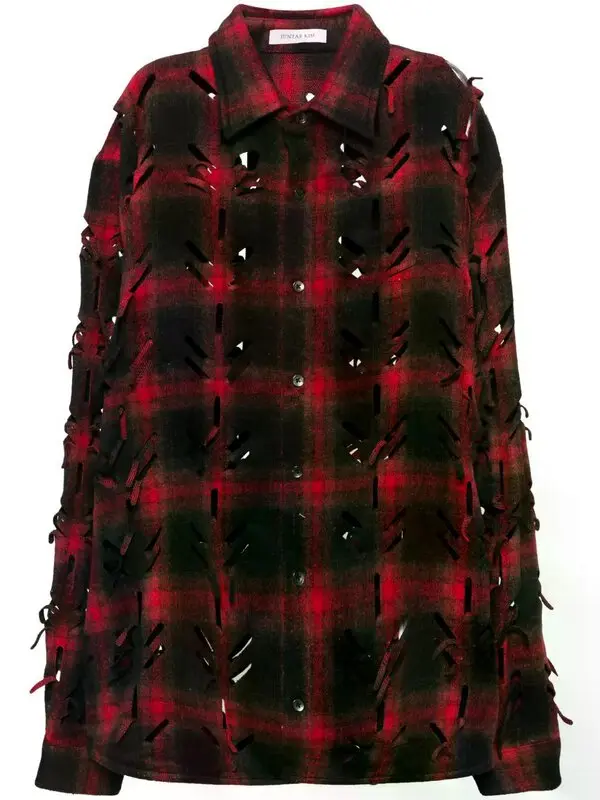 JUNTAE KIM Laser-slashed Shirt