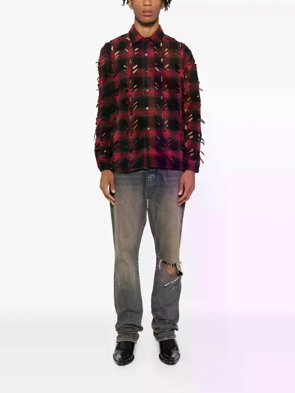 JUNTAE KIM Laser-slashed Shirt