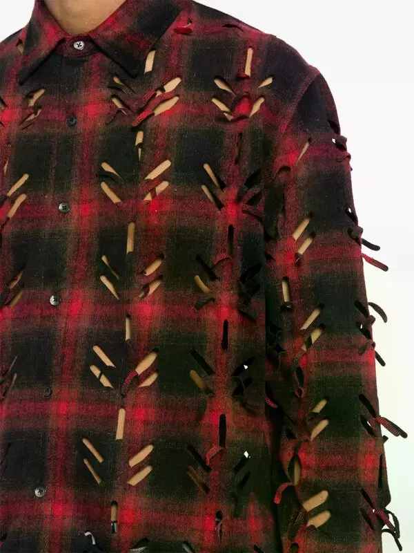 JUNTAE KIM Laser-slashed Shirt