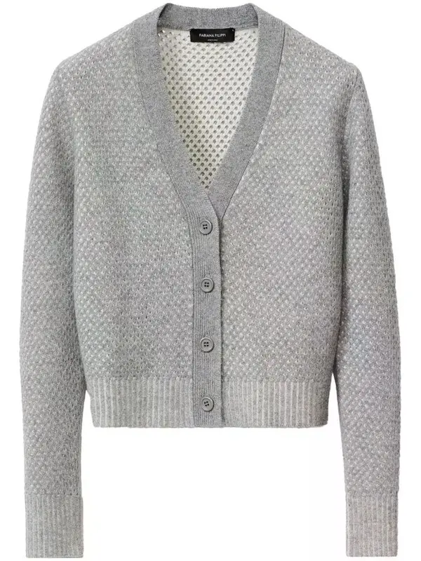 Fabiana Filippi Open Knit V-neck Cardigan
