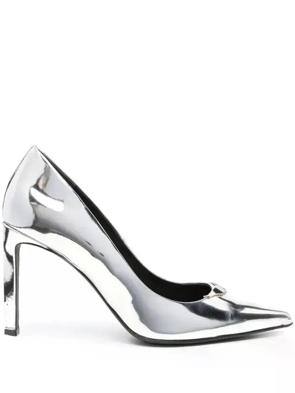 Zadig&Voltaire Perfect 100mm Stiletto Heel Pumps - Silver