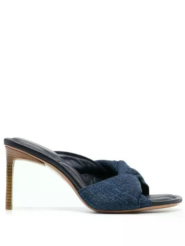 Jacquemus Les Mules Bagnu 95mm Stiletto Sandals - Blue