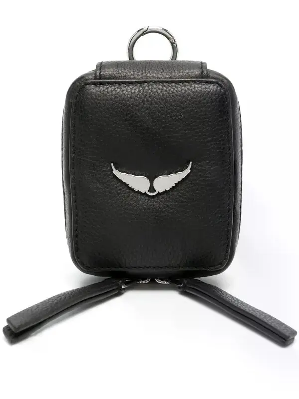 Zadig&Voltaire Grained Leather Swing Your Wings Purse