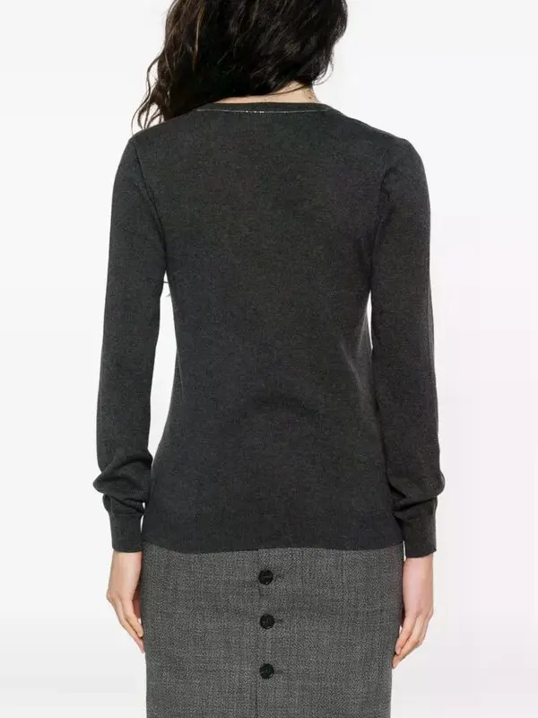 Brunello Cucinelli Cashmere Fine-knit V-neck Jumper