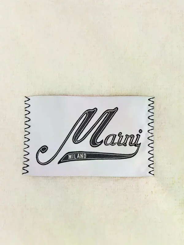 Marni Logo-patch Scarf - White